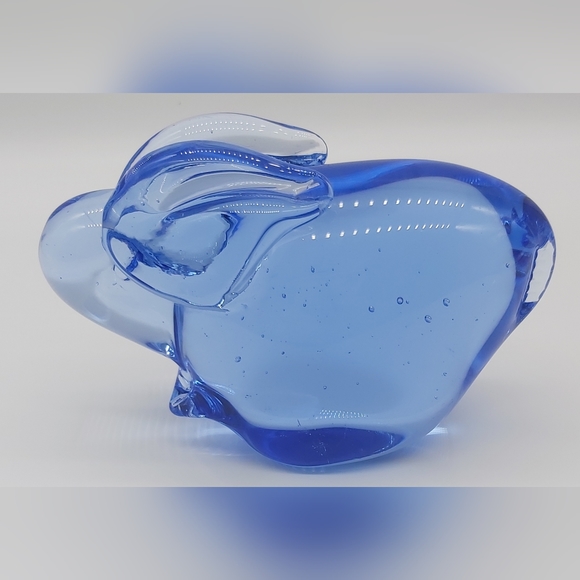Accents | Handblown Art Glass Bunny Paperweight | Poshmark